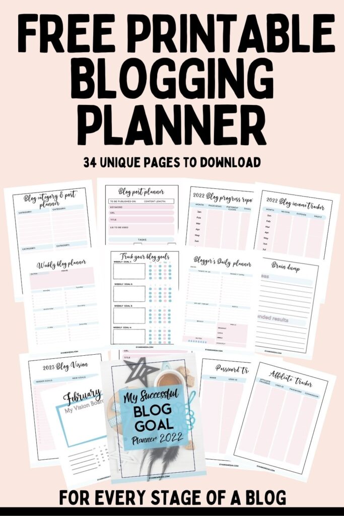 Free Printable Blog Planners To Download Now (2023)