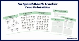 2024 No Spend Challenge Printable: Free No Spend Month Tracker Pdf