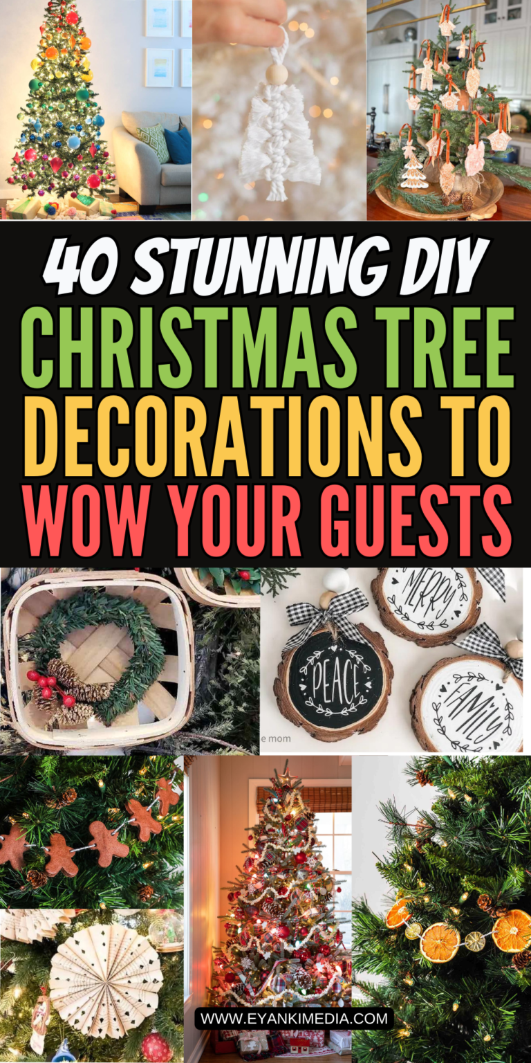 40 Simple To Stunning DIY Christmas Tree Decoration Ideas You'll Love