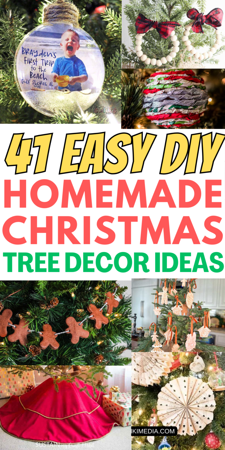 40 Simple To Stunning DIY Christmas Tree Decoration Ideas You'll Love