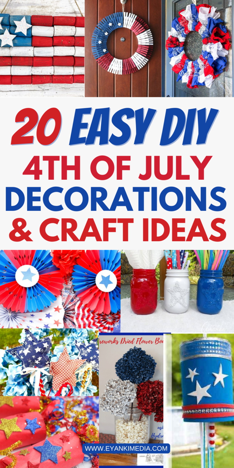20 Easy DIY 4th Of July Decorations And Crafts For Adults